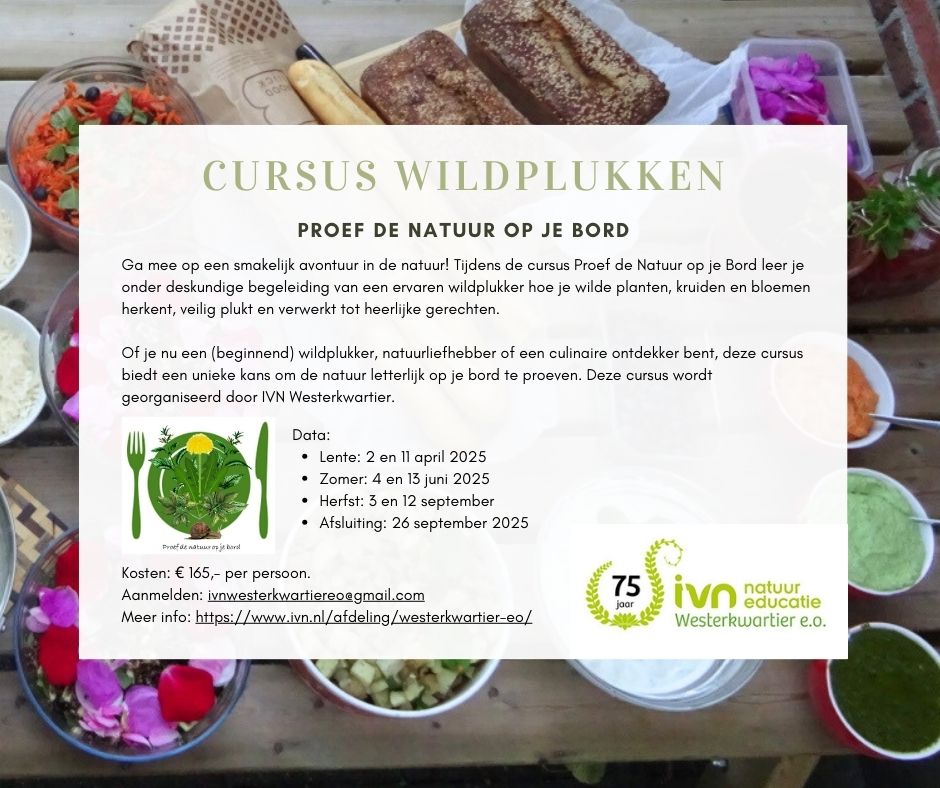 Cursus Proef de Natuur op je Bord / Wildplukken - IVN