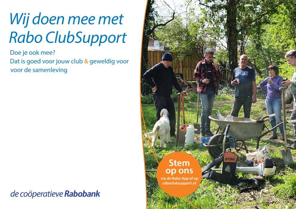 Wij doen mee met RaboClubSupport; wil je ons helpen? - Beekdaelen-Nuth
