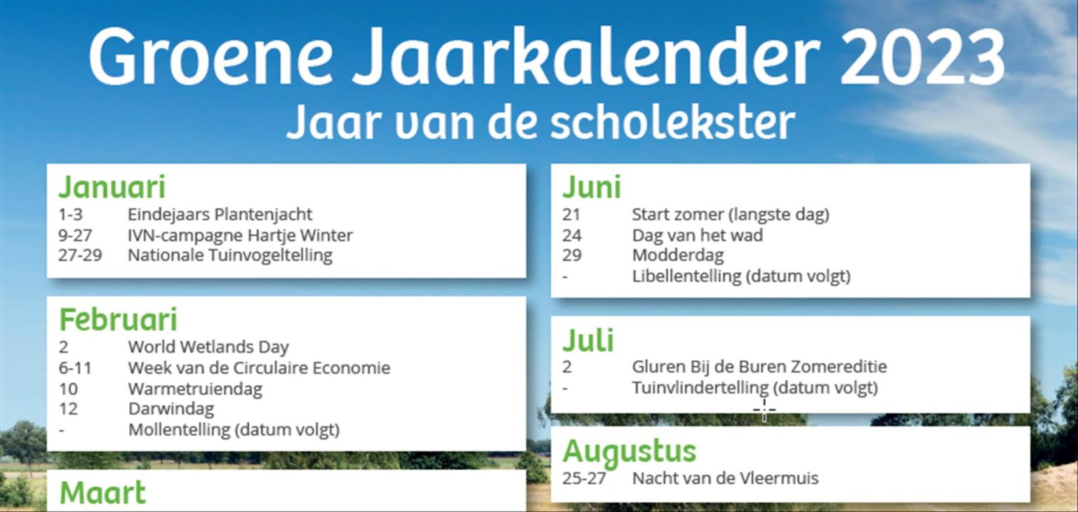 Groene jaarkalender 2024 - IVN
