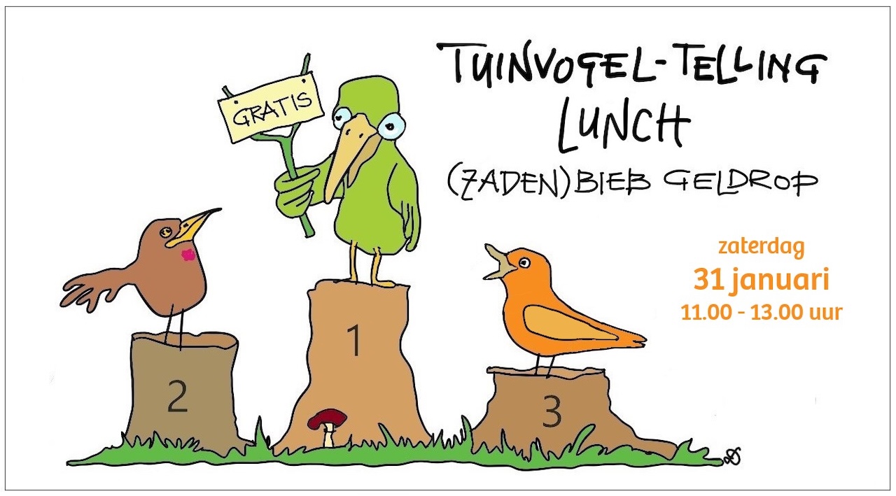 Nationale Tuinvogeltelling met Dorus van den Boom en een gratis lunch ...